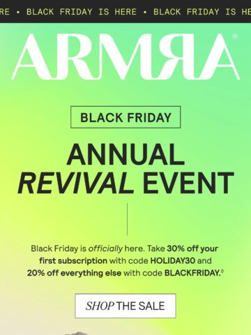 Email Inspiration from ARMRA Colostrum - Email Love