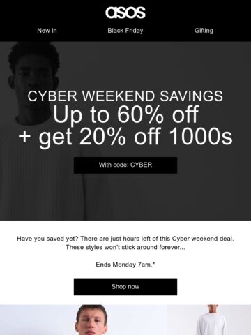 Email Inspiration from ASOS - Email Love