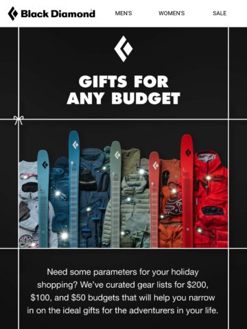 Email Inspiration from Black Diamond - Email Love