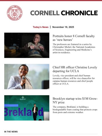 Email Inspiration from Cornell Chronicle - Email Love