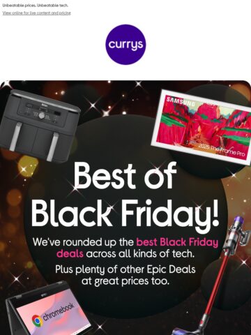 Email Inspiration from Currys - Email Love