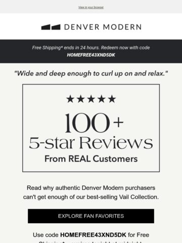 Email Inspiration from Denver Modern - Email Love
