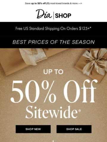 Email Inspiration from Dia Shop - Email Love