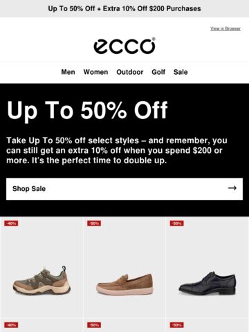 Email Inspiration from ECCO - Email Love