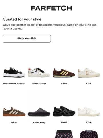 Email Inspiration from FARFETCH - Email Love