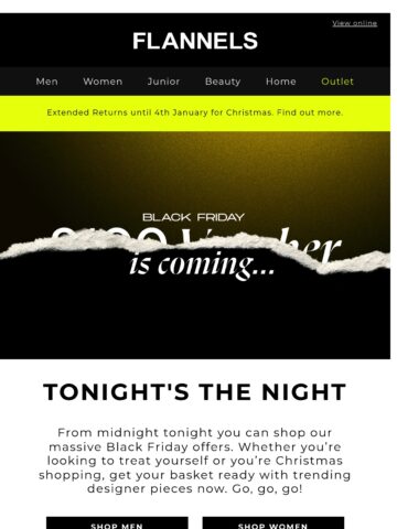 Email Inspiration from FLANNELS - Email Love