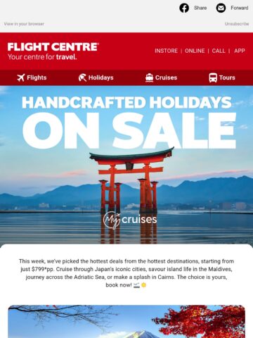 Email Inspiration from Flight Centre - Email Love