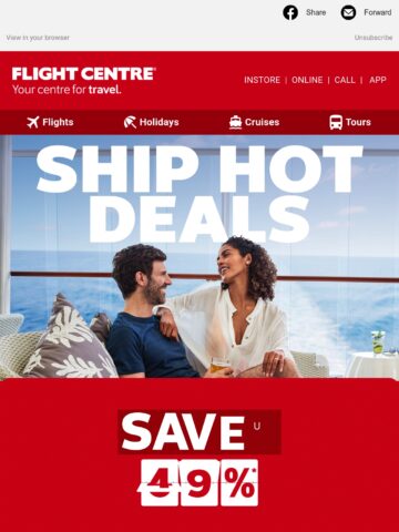 Email Inspiration from Flight Centre - Email Love