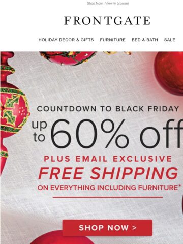 Email Inspiration from Frontgate - Email Love
