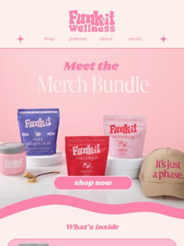 Email Inspiration from Funk It Wellness - Email Love