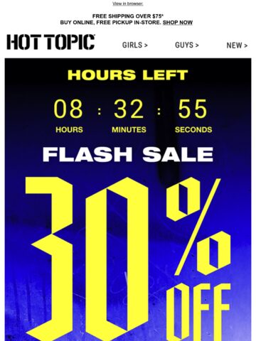 Email Inspiration from Hot Topic - Email Love