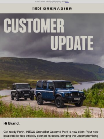 Email Inspiration from INEOS Automotive - Email Love