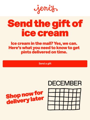 Email Inspiration from Jeni's Ice Creams - Email Love