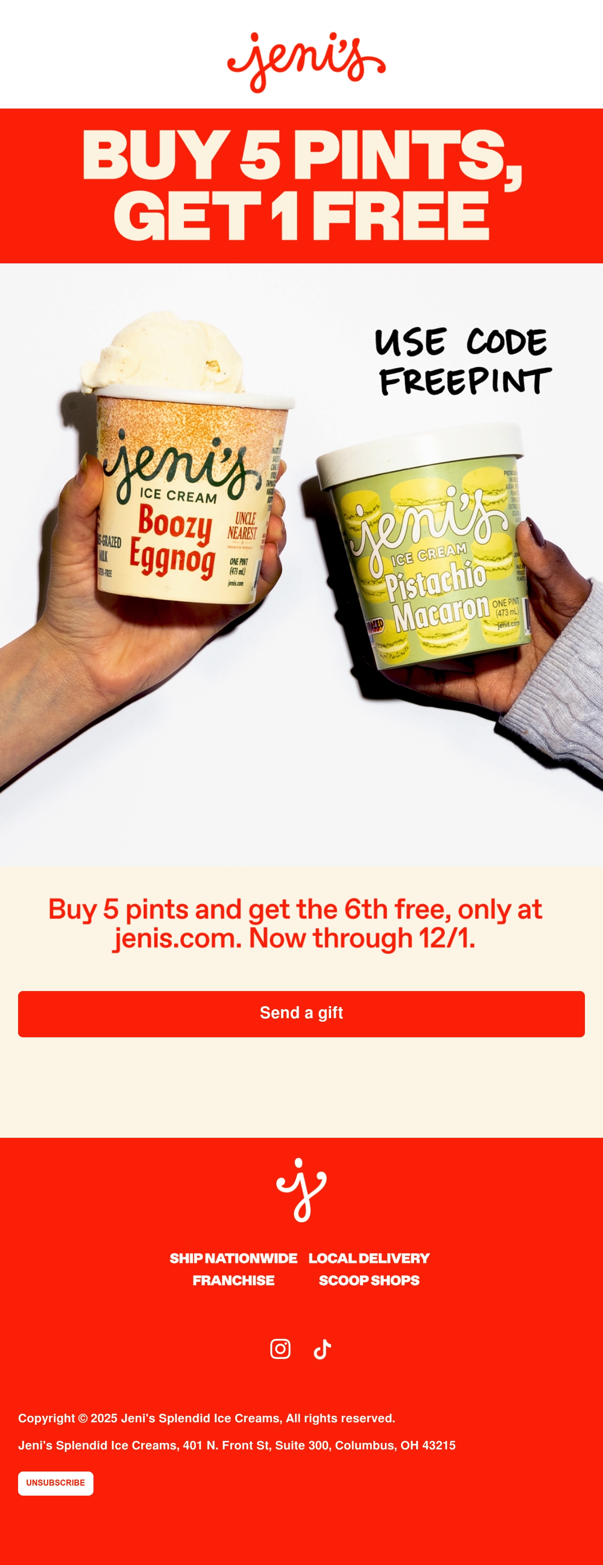 Email Inspiration from Jeni's Ice Creams - Email Love