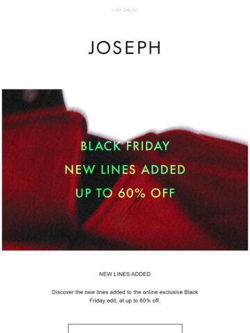 Email Inspiration from JOSEPH - Email Love