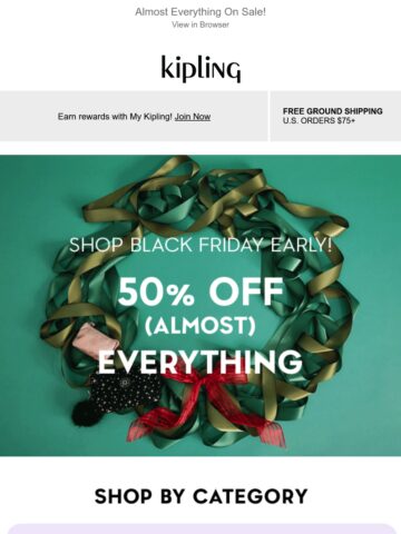 Email Inspiration from Kipling - Email Love