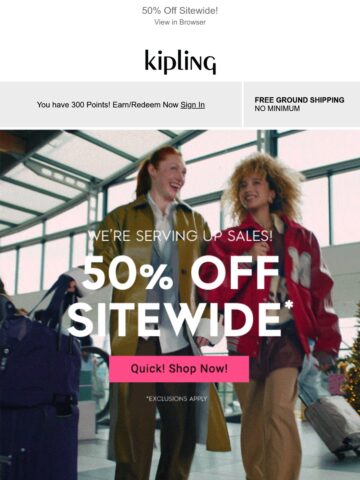 Email Inspiration from Kipling - Email Love