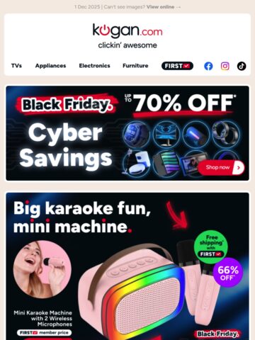 Email Inspiration from Kogan.com - Email Love