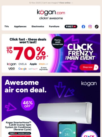 Email Inspiration from Kogan.com - Email Love