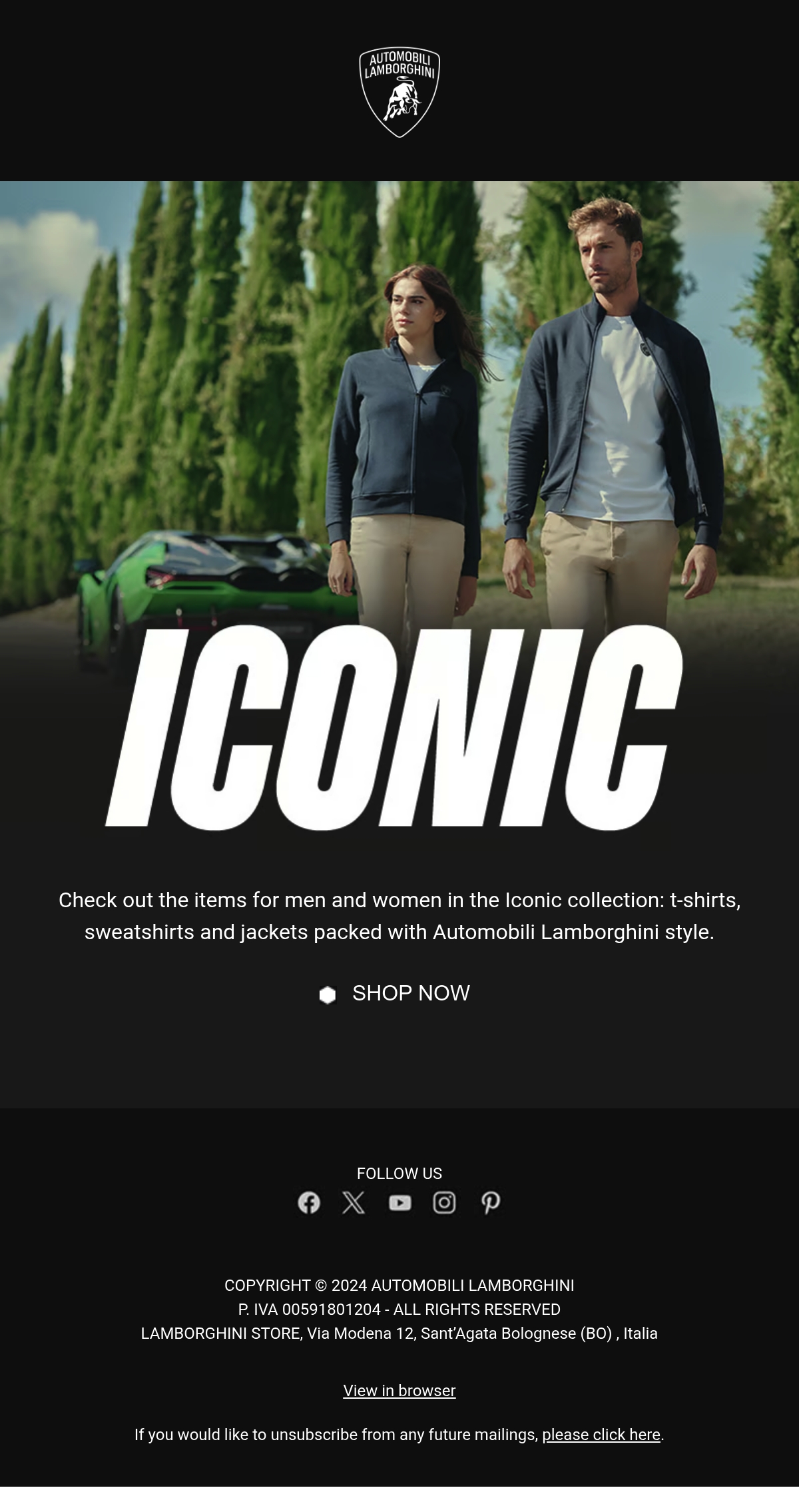 Email Inspiration from Lamborghini Store | The Official Online Store ...