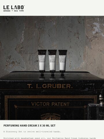 Email Inspiration from Le Labo Fragrances - Email Love