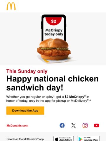 Email Inspiration from McDonald's - Email Love