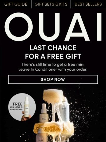Email Inspiration from OUAI - Email Love