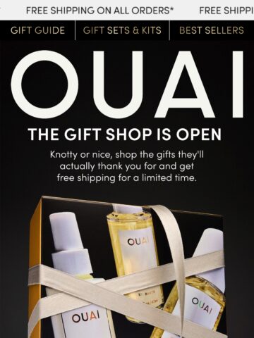 Email Inspiration from OUAI - Email Love