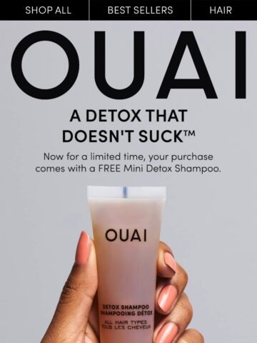 Email Inspiration from OUAI - Email Love