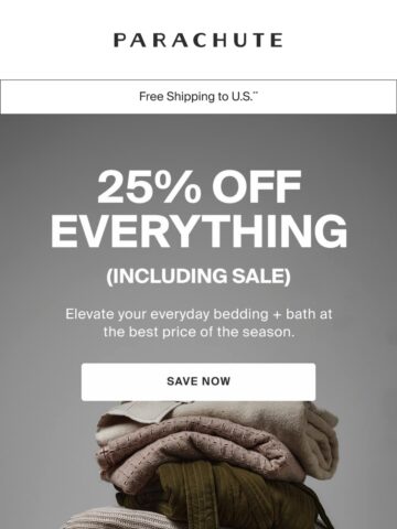 Email Inspiration from Parachute - Email Love