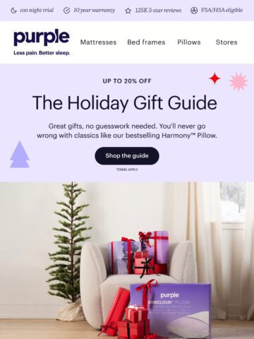 Email Inspiration from Purple - Email Love