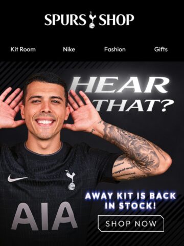 Email Inspiration from Spurs Shop - Email Love