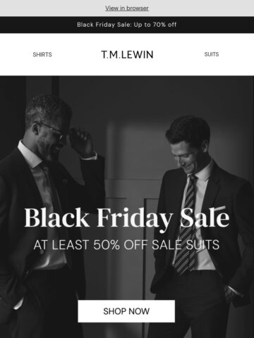 Email Inspiration from T.M.Lewin - Email Love
