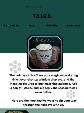 Email Inspiration from Talea Beer Co. - Email Love