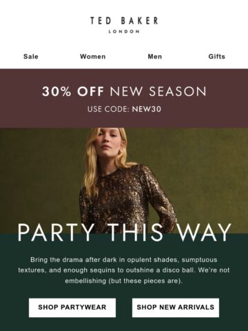 Email Inspiration from Ted Baker - Email Love