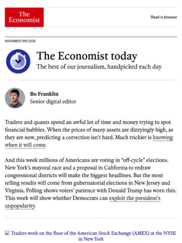 Email Inspiration from The Economist today - Email Love