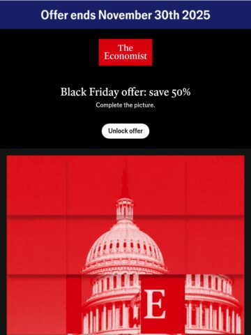 Email Inspiration from The Economist - Email Love