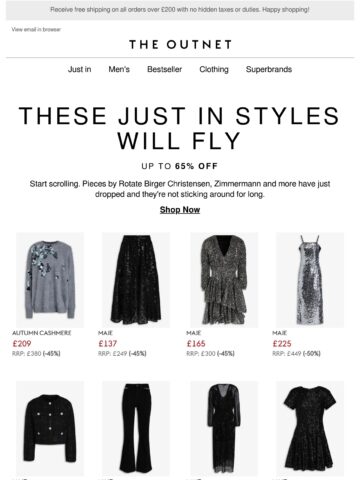 Email Inspiration from THE OUTNET - Email Love