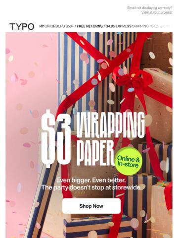 Email Inspiration from Typo - Email Love