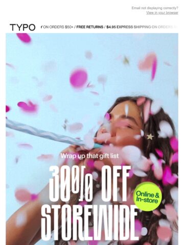 Email Inspiration from Typo - Email Love