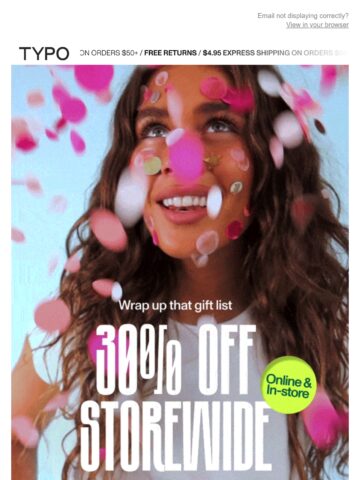 Email Inspiration from Typo - Email Love