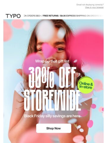 Email Inspiration from Typo - Email Love
