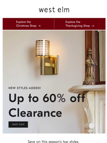 Email Inspiration from West Elm - Email Love