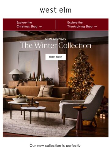 Email Inspiration from West Elm - Email Love