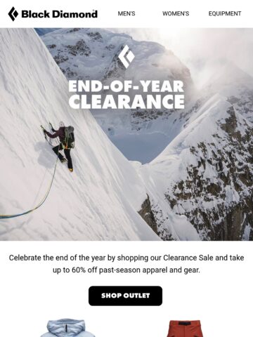 Email Inspiration from Black Diamond - Email Love