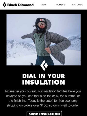 Email Inspiration from Black Diamond - Email Love