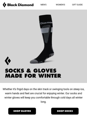 Email Inspiration from Black Diamond - Email Love