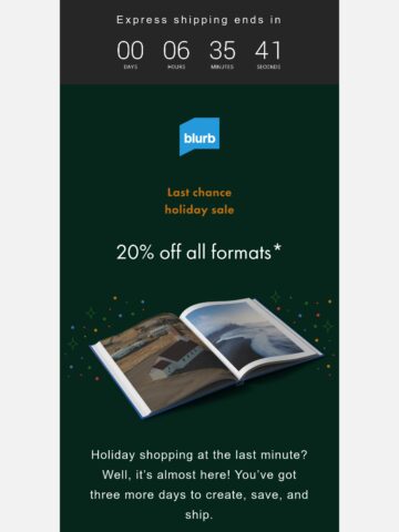 Email Inspiration from Blurb - Email Love