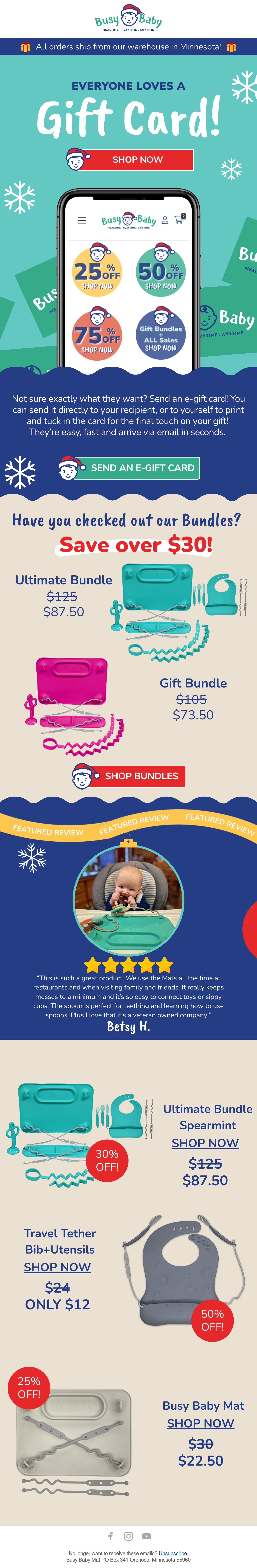 Email Inspiration from Busy Baby - Email Love