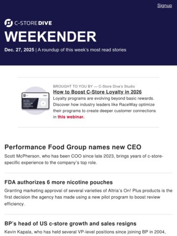 Email Inspiration from C-Store Dive - Email Love
